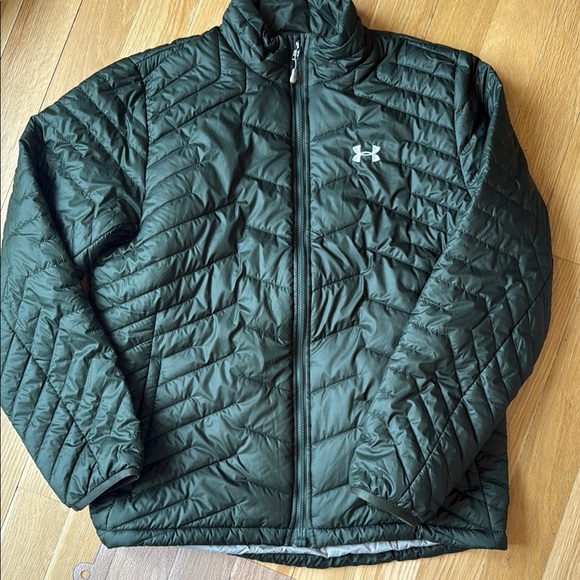 Under Armour | Jackets & Coats | Under Armour Green Quilted Jacket ...